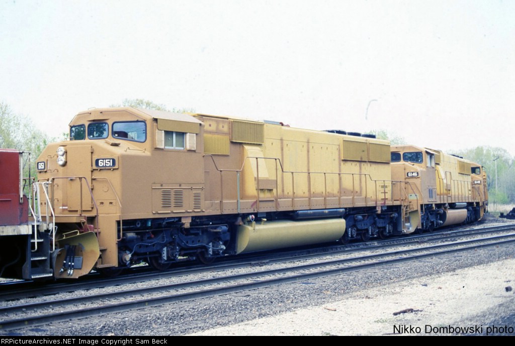 New UP SD60Ms Head West (UP 6151, 6146, and 6149)